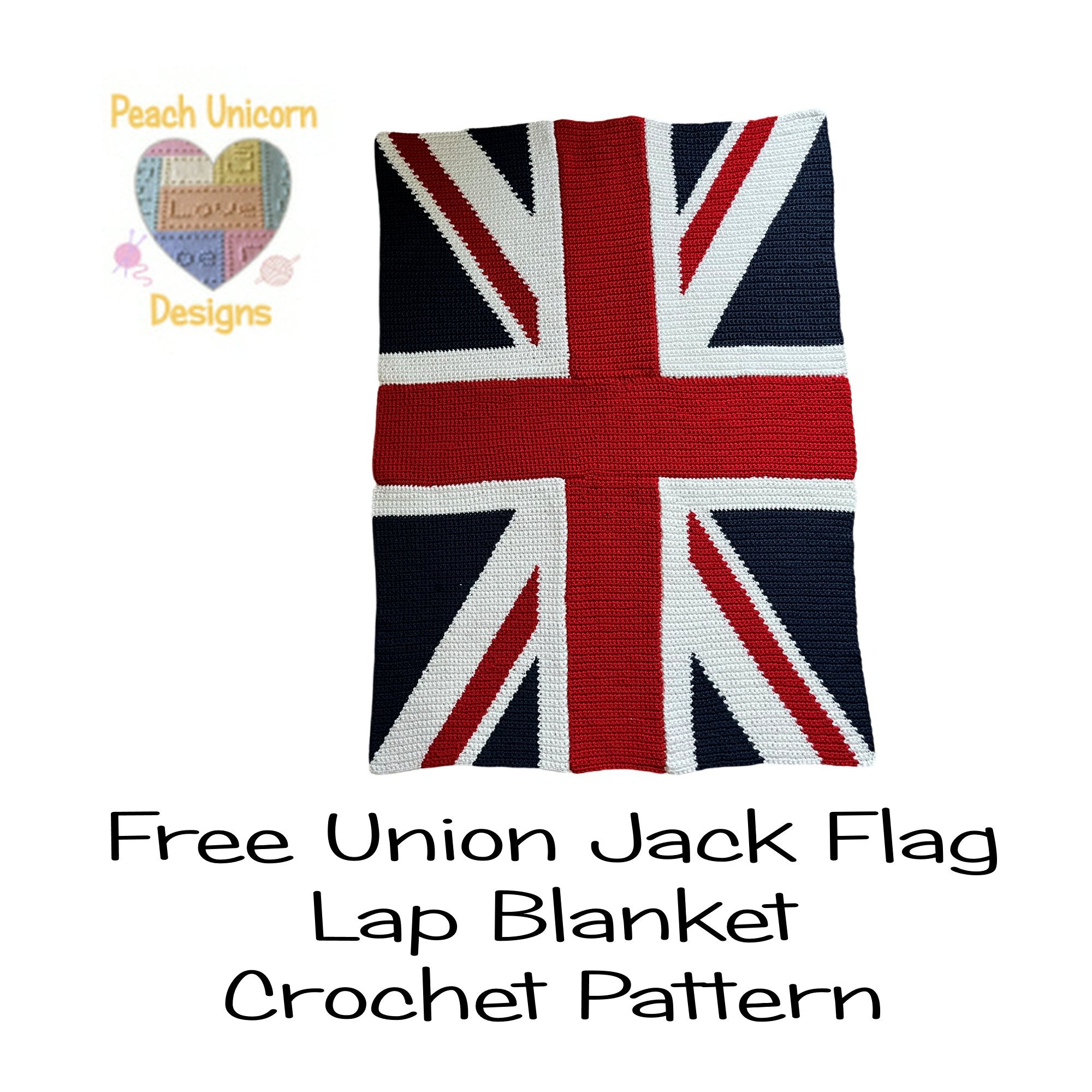 Union Jack Flag FREE crochet Pattern