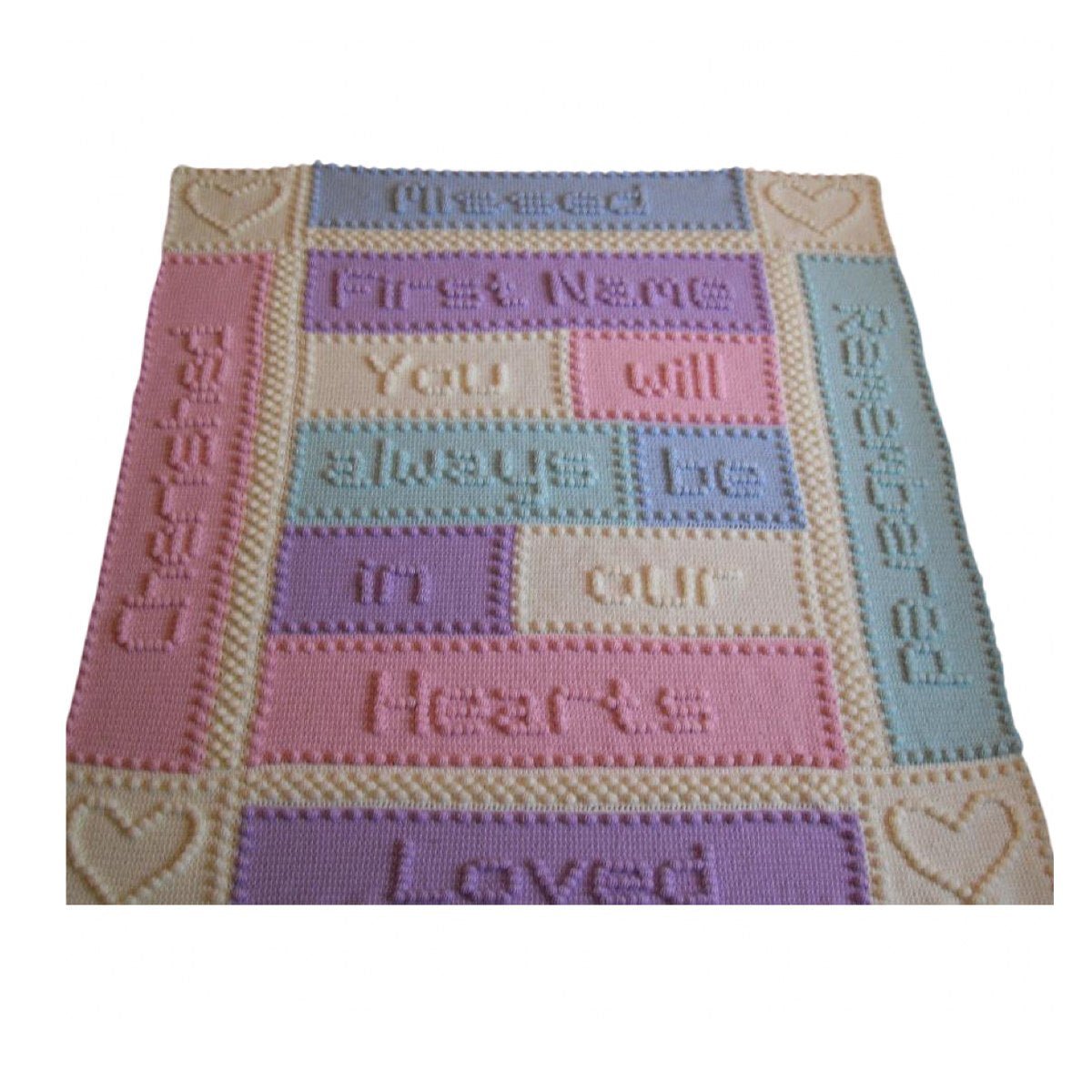 CROCHET PATTERN Remembrance Lap Blanket | Condolence memorial Blanket