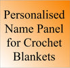 Personalised Name Panels for Crochet Blankets - Chart Only